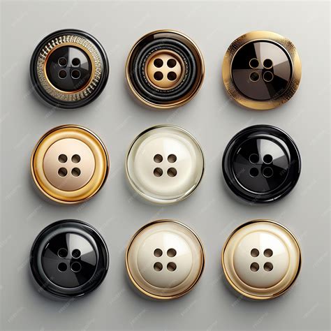 Premium Ai Image Minimalist Shirt Buttons