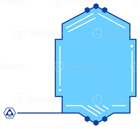 Blue Futuristic Hud Heads Up Display Interface Elements With Various Geometric Shapes Sci Fi