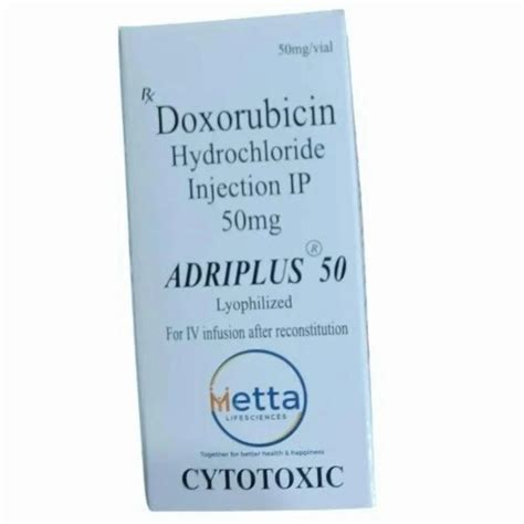 Doxorubicin Hcl For Injection Adriplus 50 50mg At ₹ 1000 Vial Oncology Injection In Mumbai