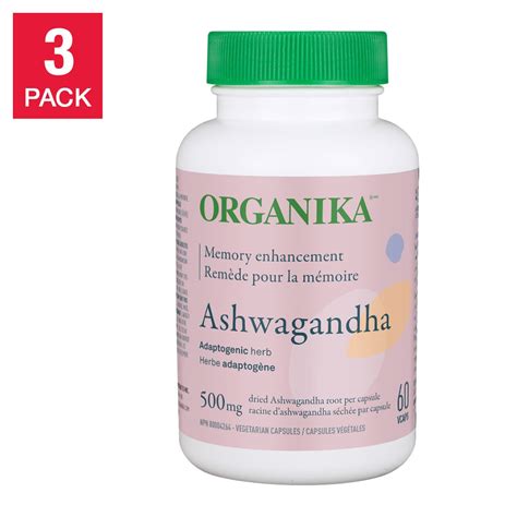 Organika Ashwagandha Sleep Aid 3 X 60 Vegetarian Capsules Costco