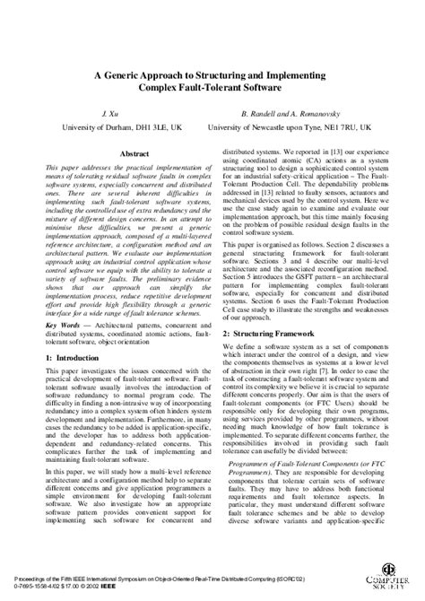 Pdf A Generic Approach To Structuring And Implementing Complex Fault