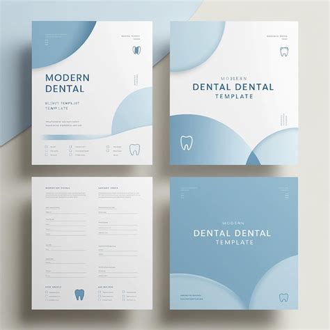 치과 템플릿 디자인 프리미엄 Ai 생성 이미지