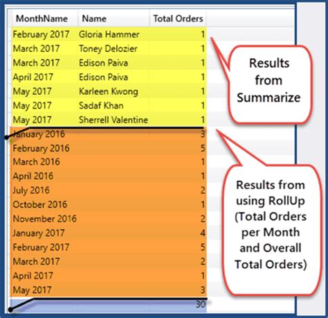 DAX In SQL Server Rollup Statement To Group And Total Data