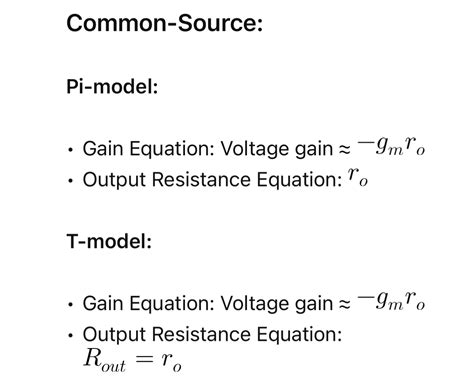 Solved Draw And Find The Equations Of Gain And Output Resistance