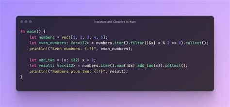 Vaibhav Mule On Linkedin Rustlang Iterators Closures Idiomaticcode
