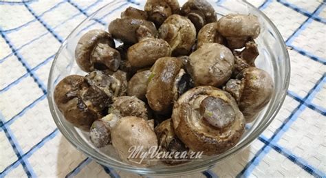 Грибы шампиньоны в духовке Рецепт грибов в духовке