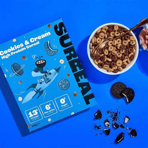Surreal Cookies And Cream Protein Cereal Protein Package Protein Package