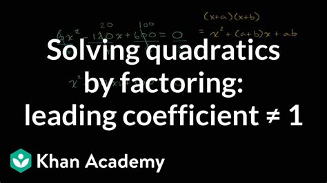 How To Solve Quadratic Equations With Coefficients Greater Than 1 Tessshebaylo