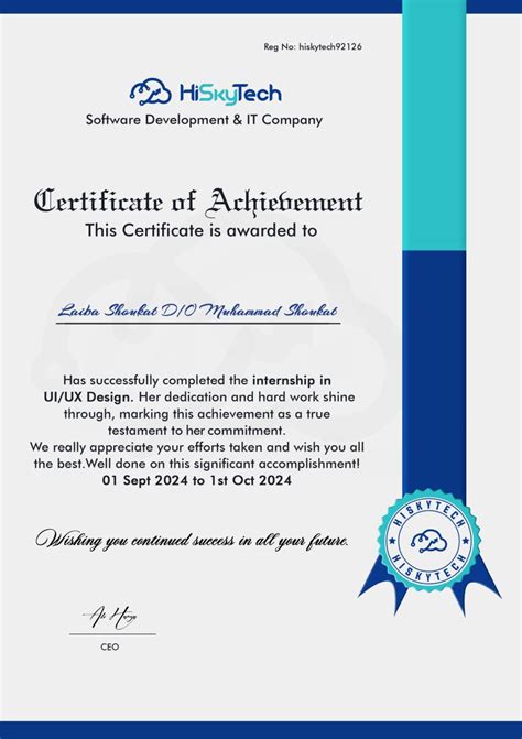 Laiba Shoukat On Linkedin Hiskytech Hiskytech Uiuxdesign Internship Professionalgrowth