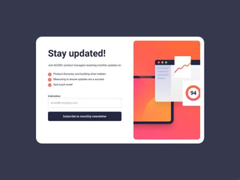 Frontend Mentor Newsletter Sign Up Coding Challenge Solution