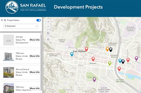 Map Of Current Major Development Projects Downtown San Rafael Map Of Current Major Development Projects Downtown San Rafael