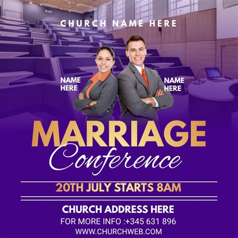Marriage Conference Template Postermywall