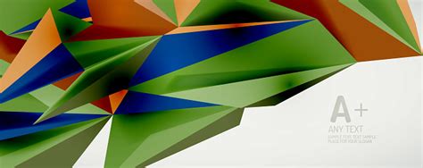 벡터 삼각형 기하학적 배경입니다 라이트 배경에 낮은 폴리 3d 모양 커버 배너 전단지 및 포스터 및 기타 디자인에 대한 벡터