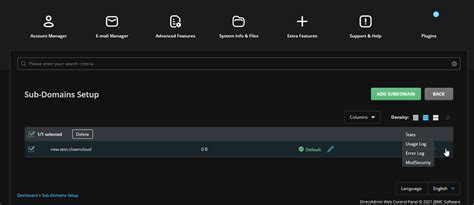 Crowncloud Wiki How To Create A Subdomain In Directadmin