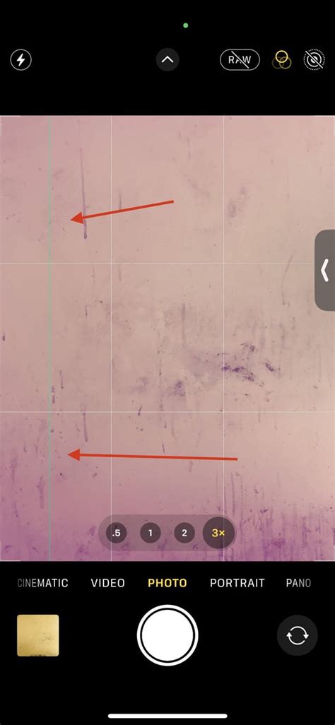 Camera Issue Screen Turns Pinkish And A Green Line Appears In Photos