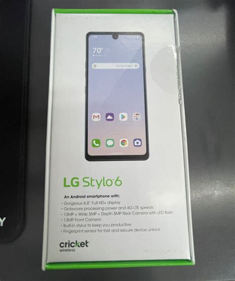 Lg Stylo 6 Lmq730am4 64gb Blue Cricket Wireless Single Sim
