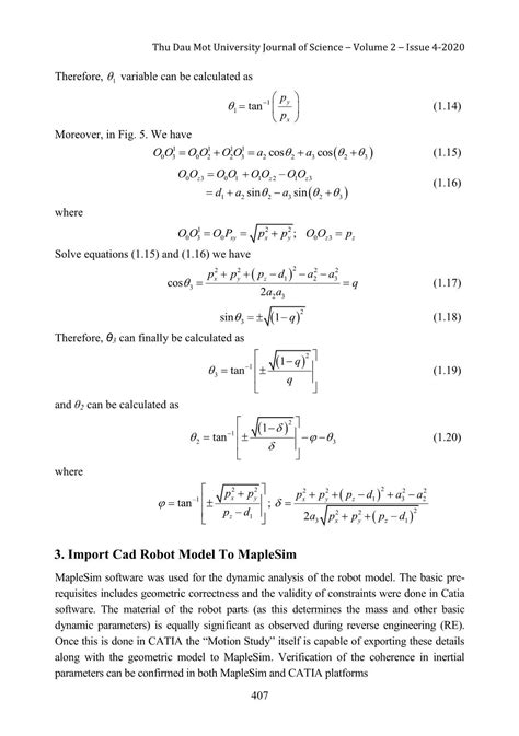 Simulating 3r Robot Dynamics Using Imported Cad In Maplesim