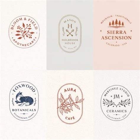 Custom Logo Design Hand Drawn Logo Design Minimal Boho Logo Small