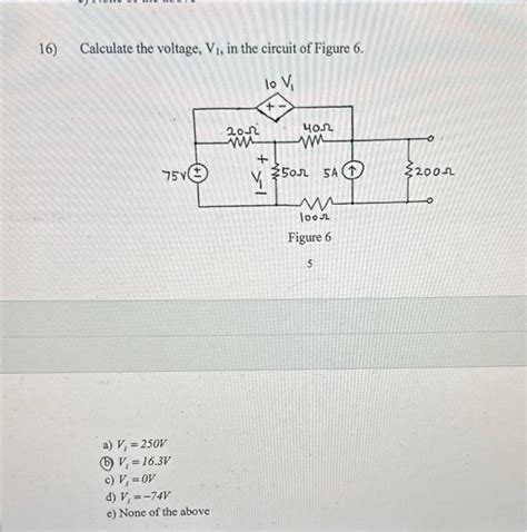 Solved Calculate The Voltage V In The Circuit Of Chegg
