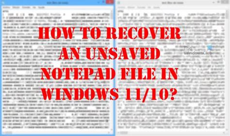How To Recover An Unsaved Notepad File In Windows 1110