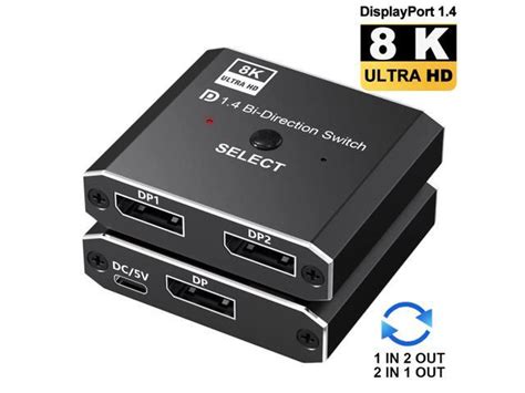 Displayport Switch 8K LUOM Bidirectional DP 1 4 Switch 8K 30Hz 4K 120Hz Displayport