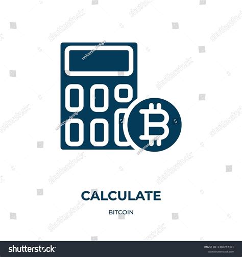 Calculate Vector Icon Calculate Business Calculation Stock Vector