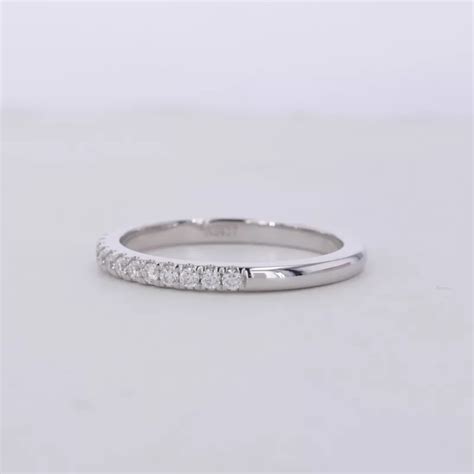 15mm Round Brilliant Cut Moissanite 10k White Gold Moissanite Ring