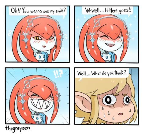 Link And Mipha The Legend Of Zelda And More Danbooru