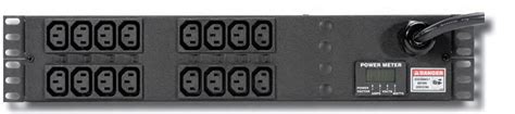 [16amp] 16a Rated Pdu Rack Mount Power Distribution Uk Sockets Ammeter Volt Meter 1u Pdu