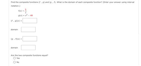 solved find the composite functions f g ﻿and g f ﻿what