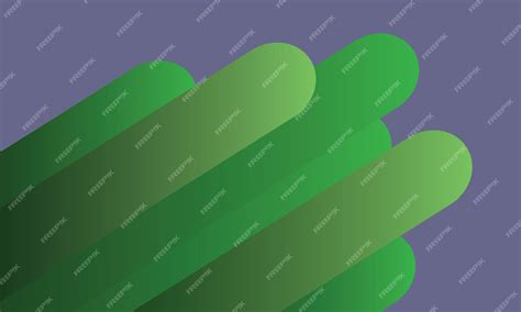 Premium Vector Green Rounded Rectangle Gradient Background