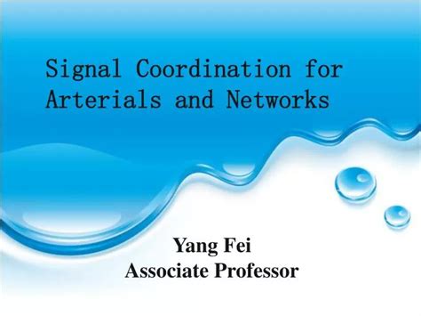 Ppt Signal Coordination For Arterials And Networks Powerpoint Presentation Id 5686065
