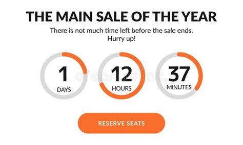 Website Vector Clock Timer Countdown Timer Clock Counter Vector Stock Vector Illustration