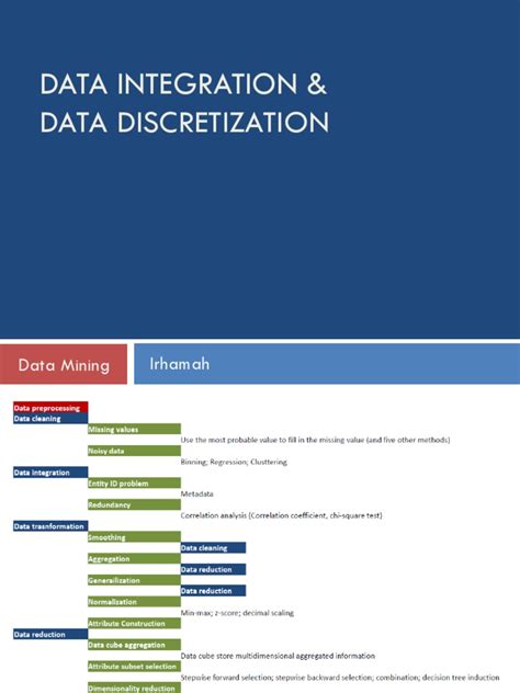 Data Integration And Discretization Pdf Quantile Chi Squared Test