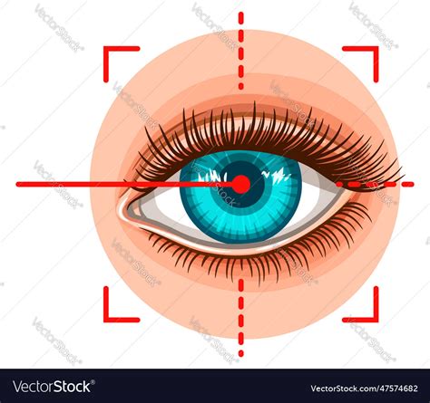 Laser Eye Surgery Vision Correction Iris Scan Icon