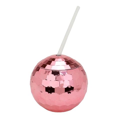 Pink Disco Cup With Straw Msp Miss Smarty Pants