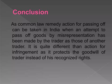 Passing Off Ppt Pptx