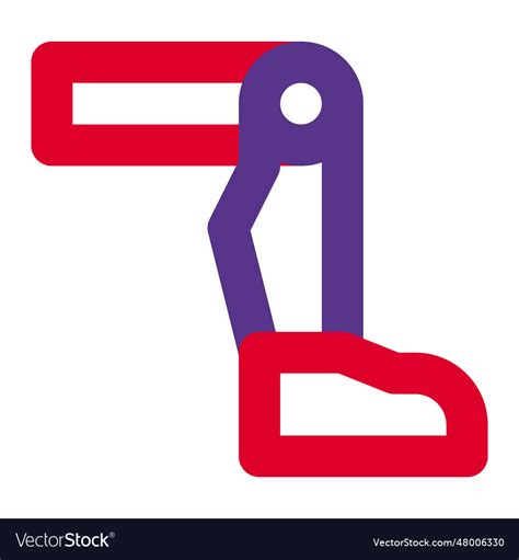 Robot Leg With Human Like Capabilities Royalty Free Vector