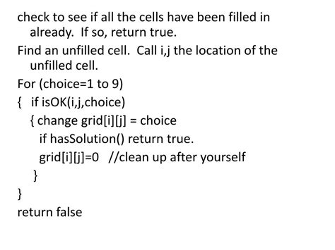 Ppt Sudoku Pseudo Code Powerpoint Presentation Free Download Id
