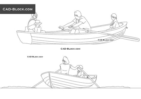 Rowing Boat Cad Block At Pauline Marrero Blog