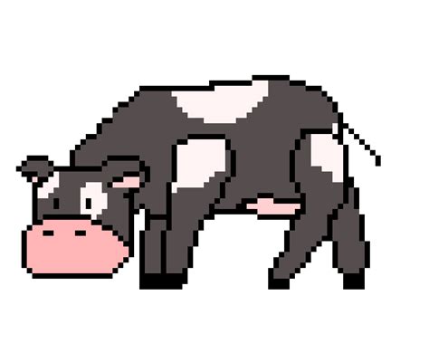Pixel Art Cow By Ygle