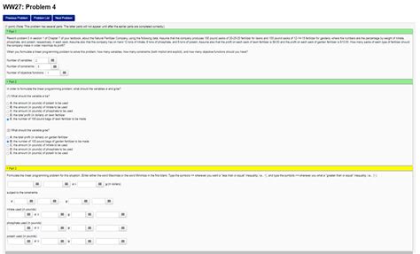 Solved WW Problem Previous Problem Problem List Next Chegg Com