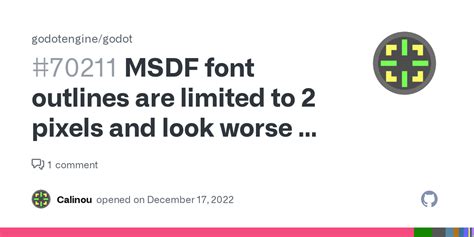 Msdf Font Outlines Are Limited To 2 Pixels And Look Worse At 2 Pixels Than 1 · Issue 70211