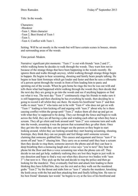 Narrative Setting Characters Docx