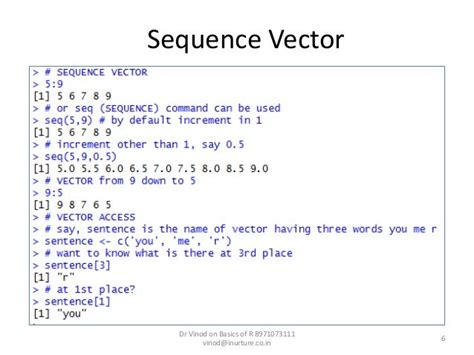 basics of r commands