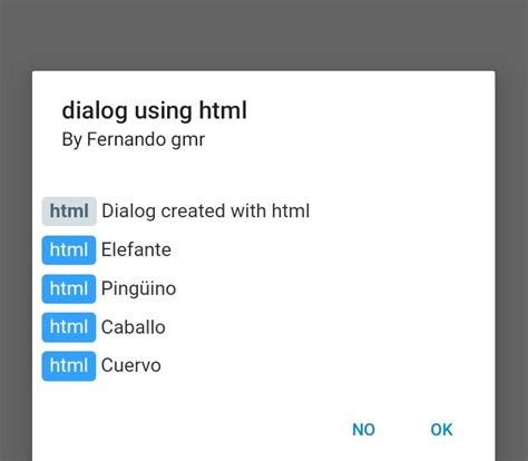 Create HTML Dialog In Sketchware