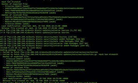 Ошибка Yum Hash Sum Mismatch в Ubuntu 2204 Valebyte Blog