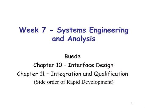 PPT Week 7 Systems Engineering And Analysis PowerPoint Presentation ID 3706523