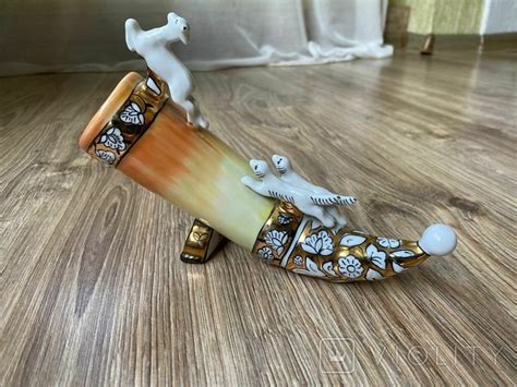 Статуэтка Рог Охота Фарфор Киев ссср «violity