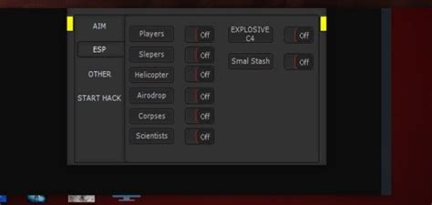 Бесплатный чит для Rust Experimental AiM Wallhack ESP Бесплатные читы